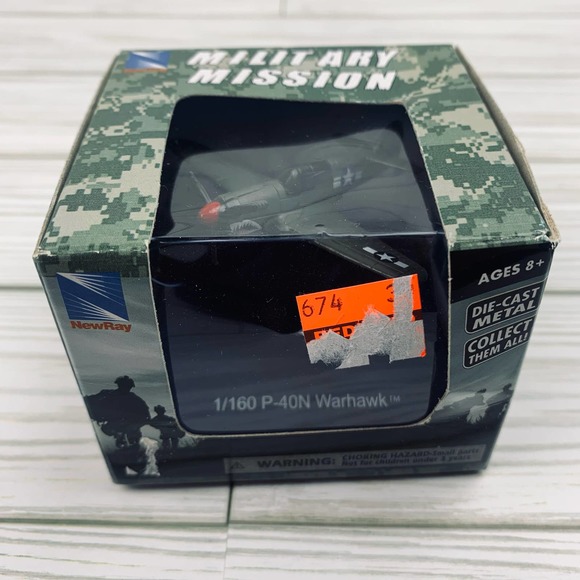 New Ray | Toys | New Ray 6687 Wwii Fighter Plane P40 Warhawk Mini ...
